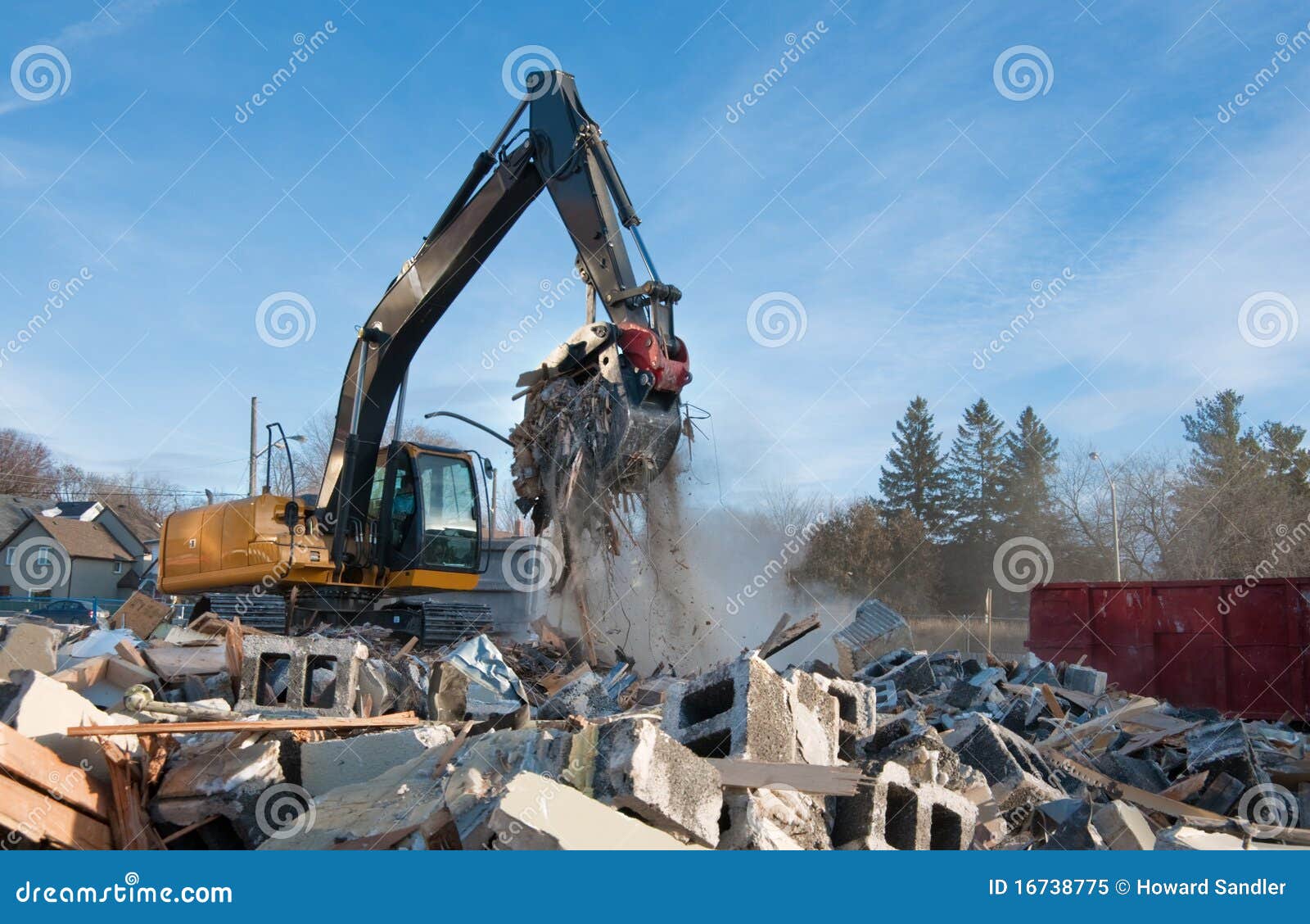 Clearing rubble stock image. Image of debris, blocks - 16738775