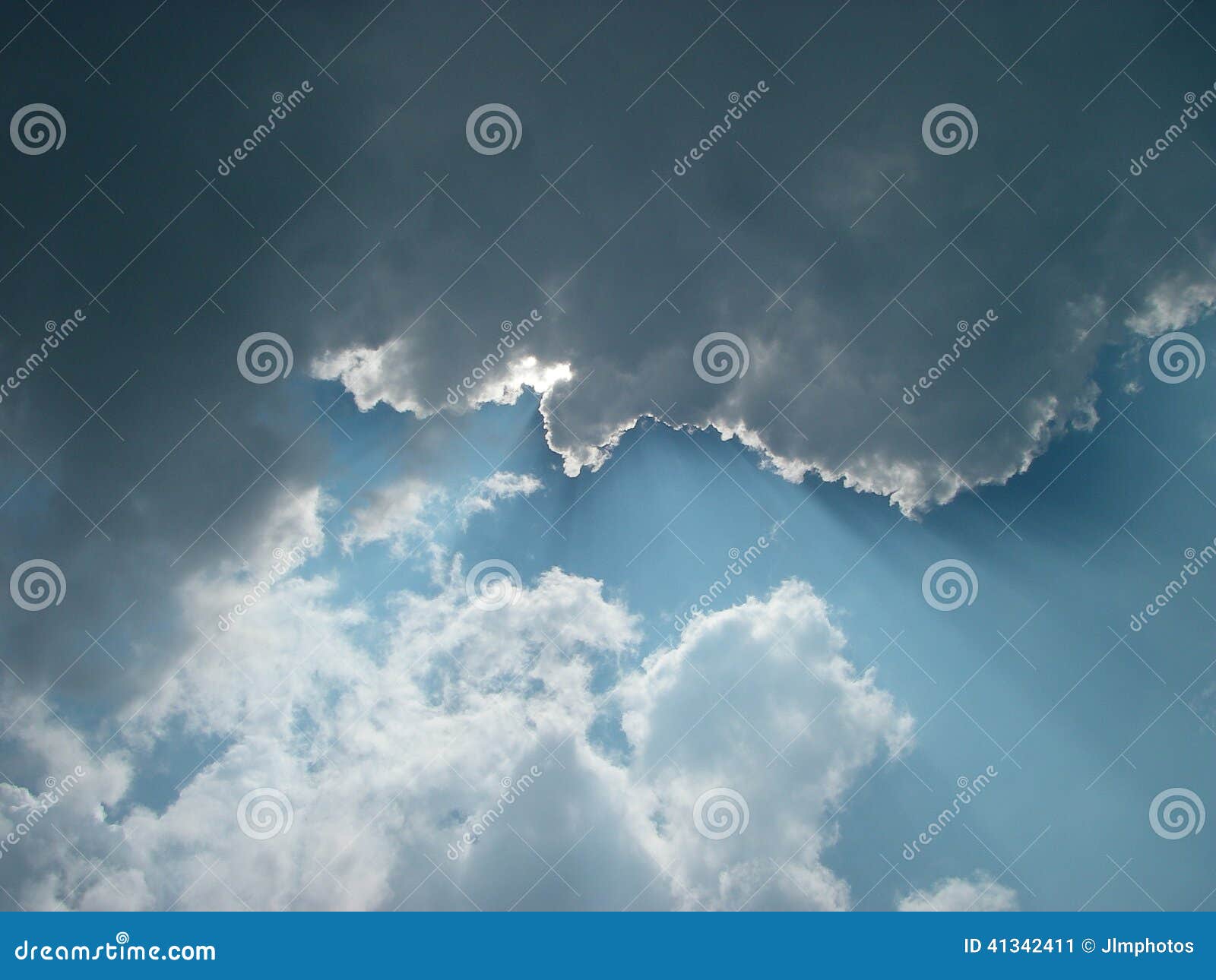 Clearing Storm Clouds stock image. Image of glow, blue - 41342411