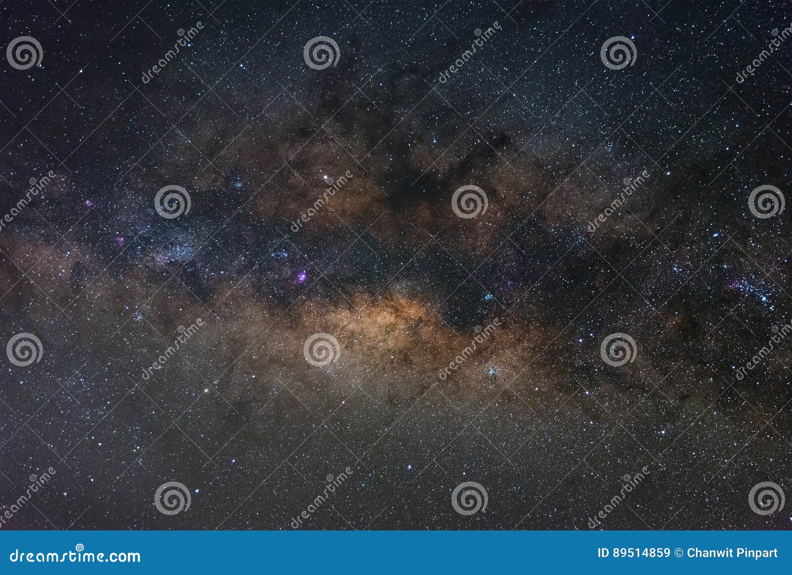 Galactic Center Of The Milky Way Galaxy Stock Photography ...