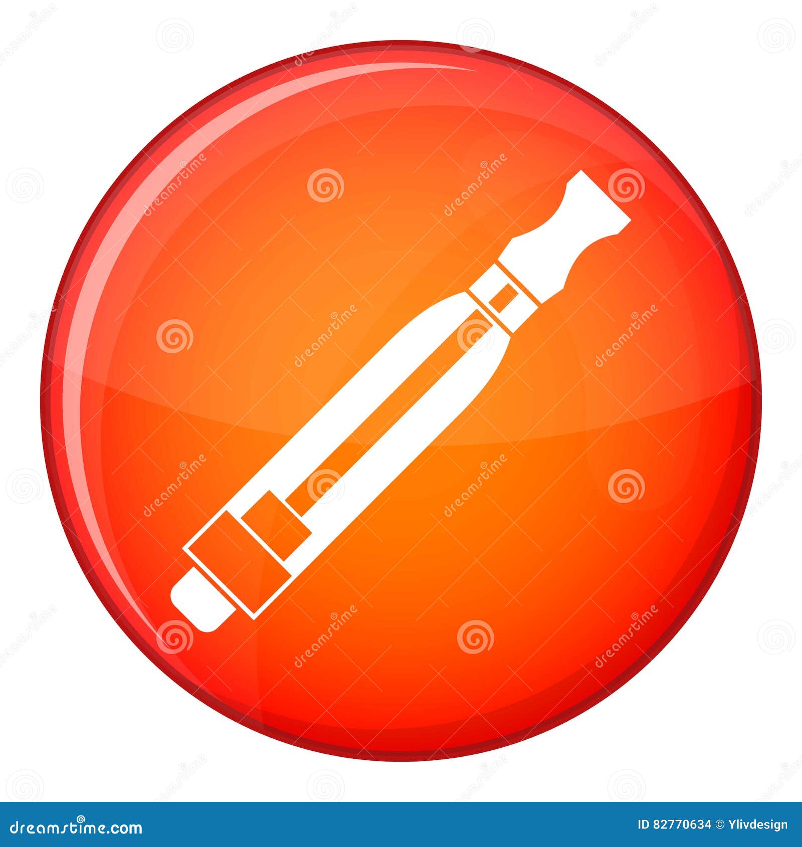 Mod And Clearomizer In The Kit Icon Digital Red Cartoon Vector ...