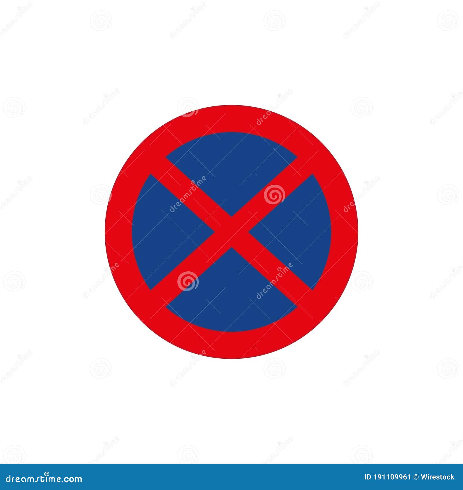 Clearway, No Stopping Sign Icon Stock Illustration - Illustration of ...