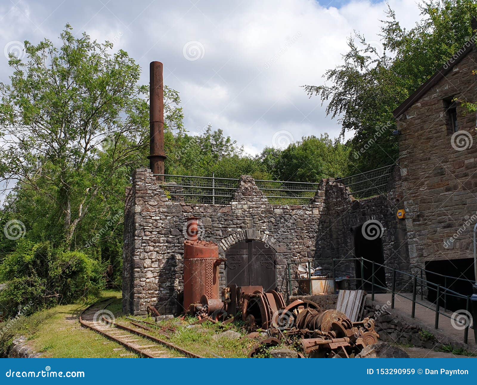 Clearwell caves stock image. Image of forest, chimney - 153290959