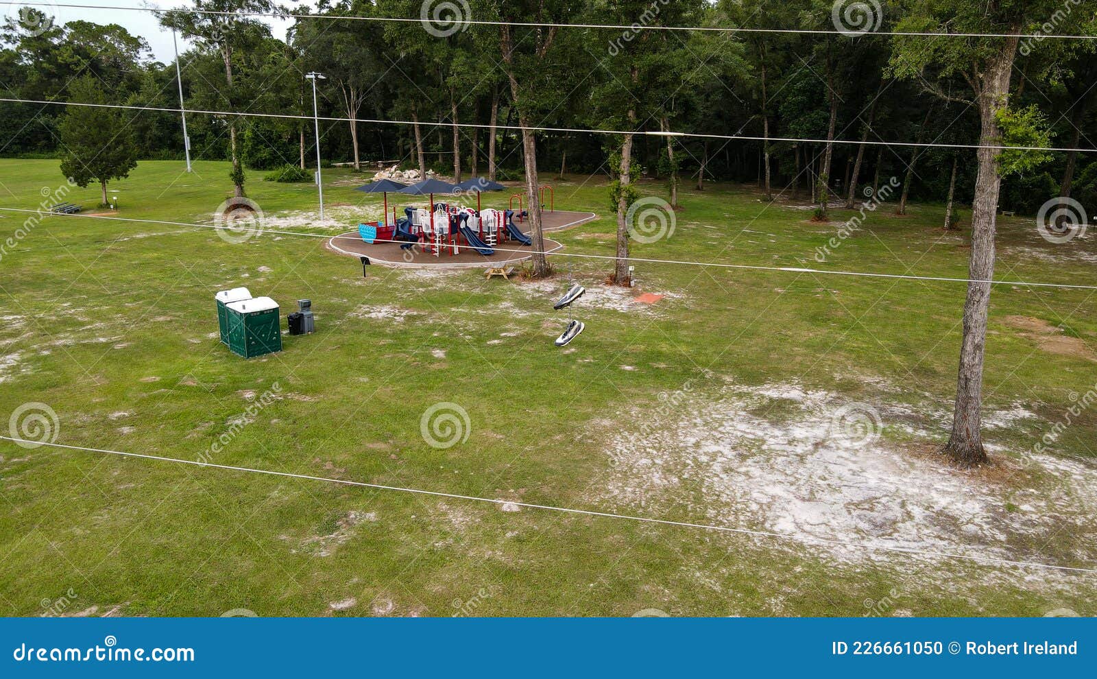 Cleats at the park stock photo. Image of line, trees - 226661050