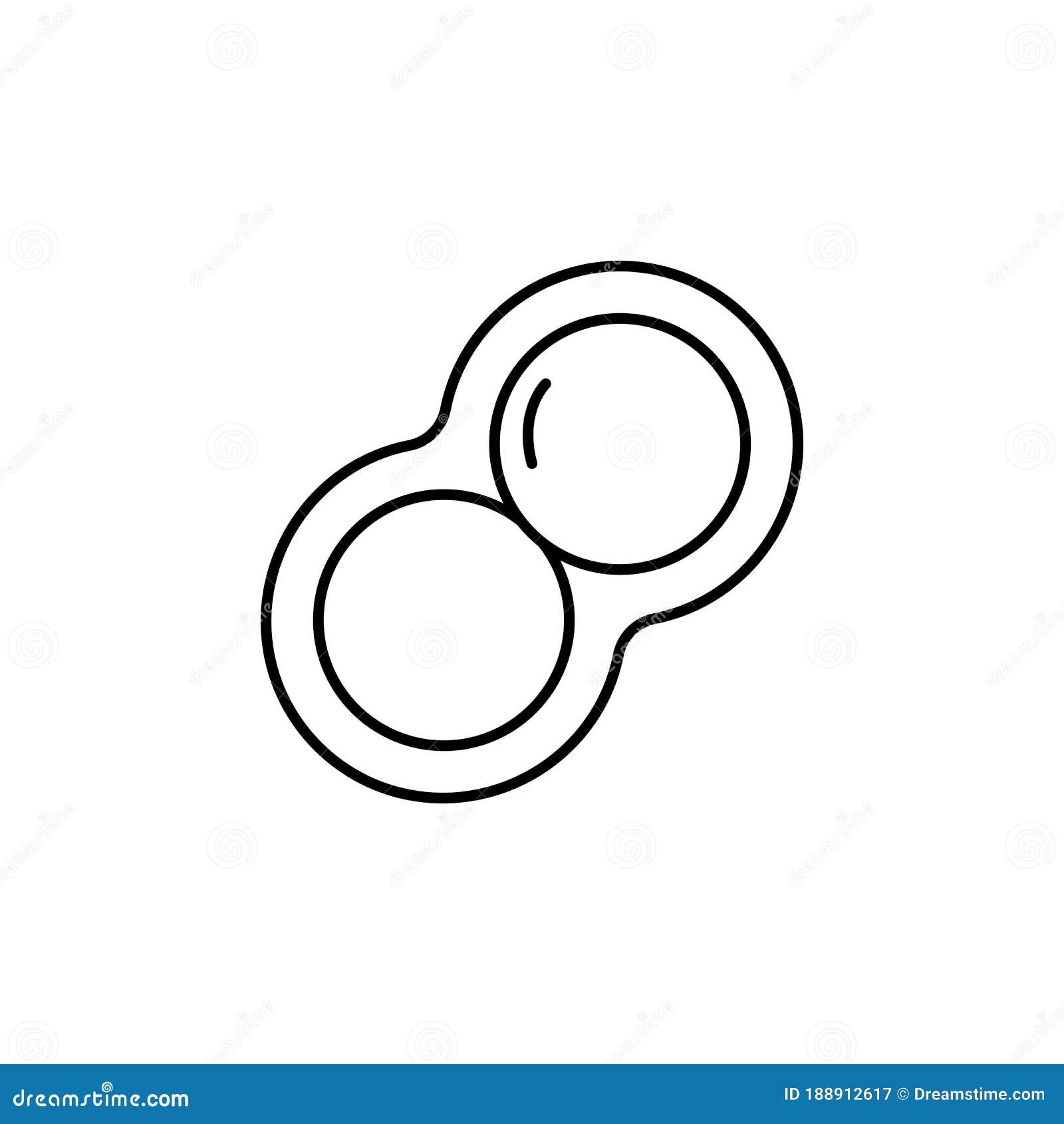 Cleavage of Bacteria Icon. Element of Microorganisms Icon for Mobile ...