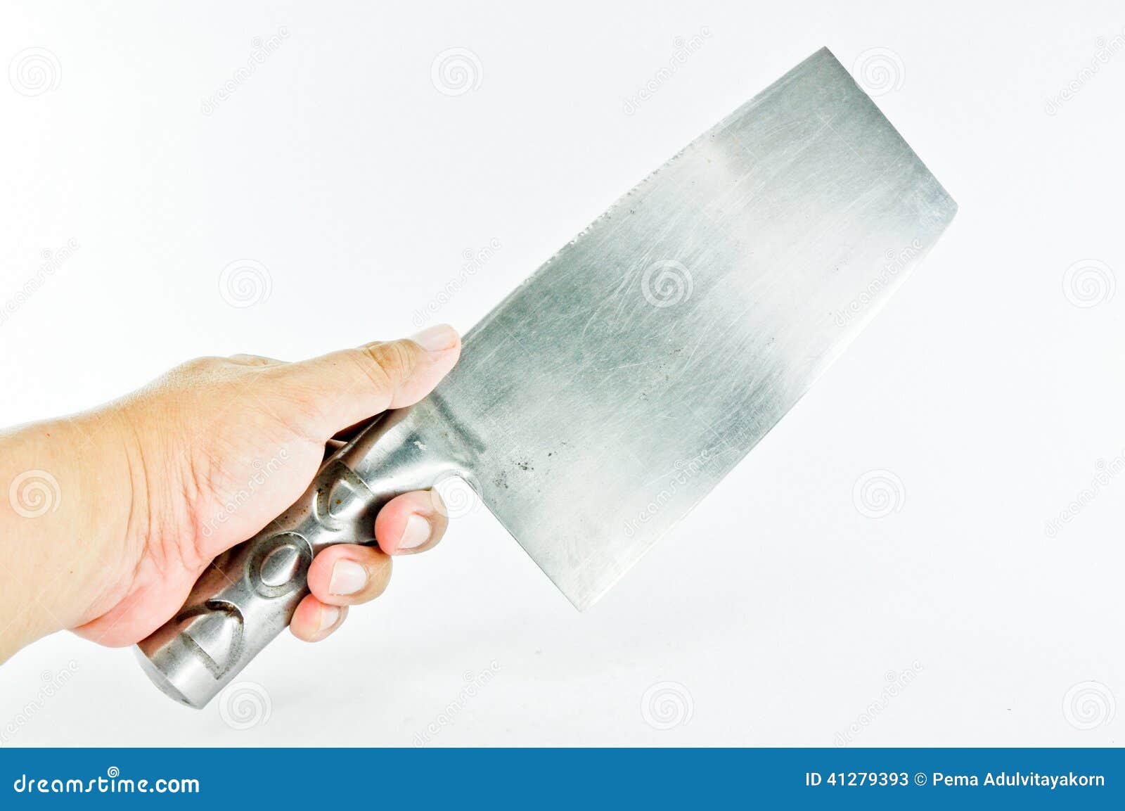 Cleaver stock image. Image of knife, shiny, kitchen, steel - 41279393