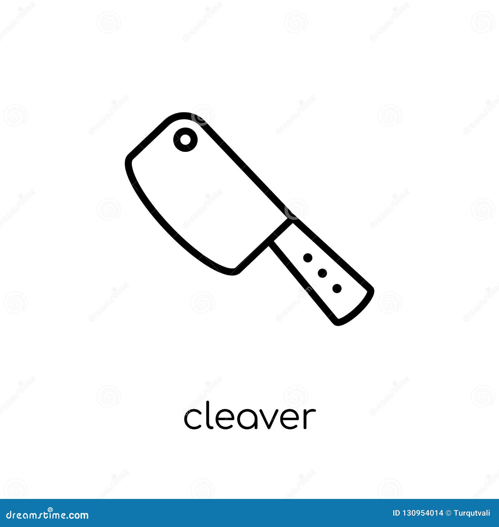 Cleaver Icon from Collection. Stock Vector - Illustration of butchery ...