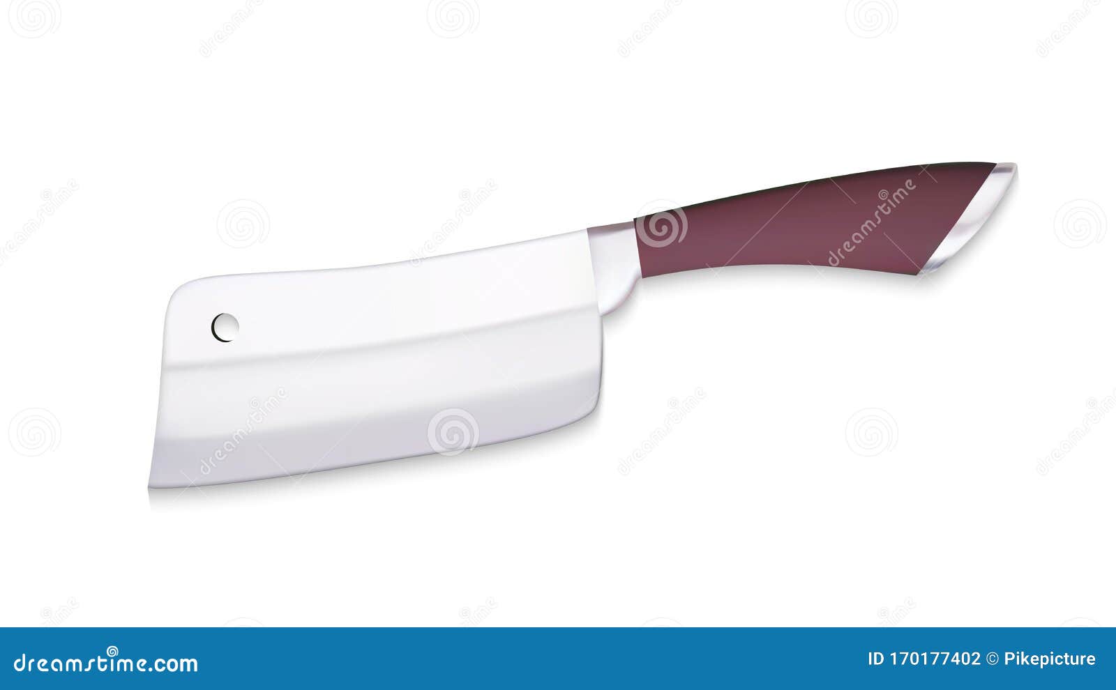 Cleaver Large Meat Knife Modern Design Vector Stock Vector ...