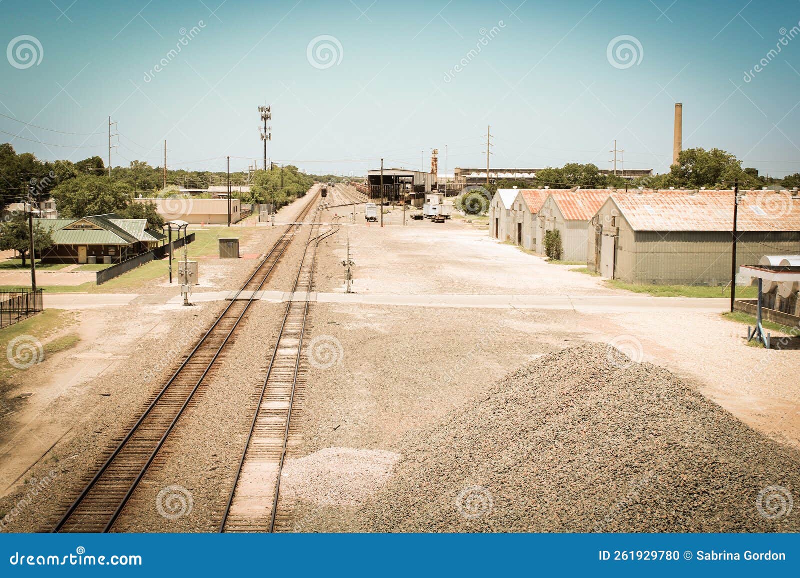 Cleburne Tracks stock photo. Image of landscape, western - 261929780