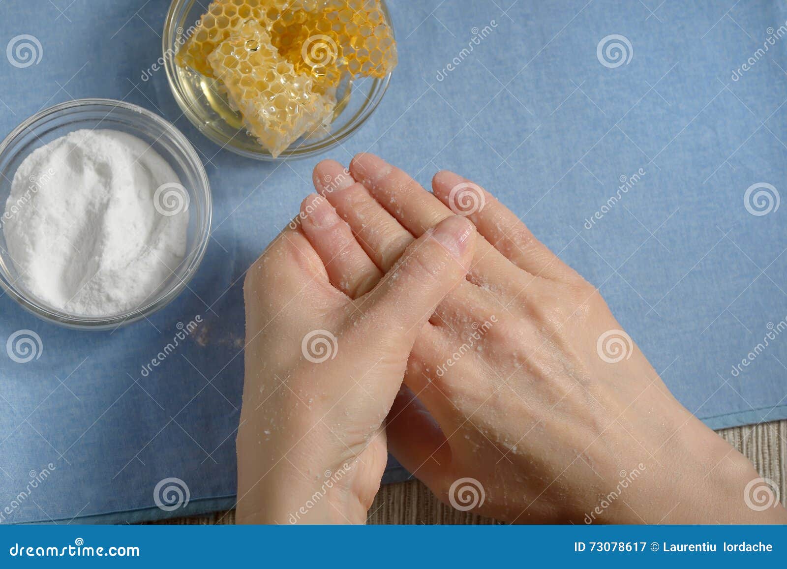 Cleening Skin with Baking Soda Stock Image - Image of rashes ...
