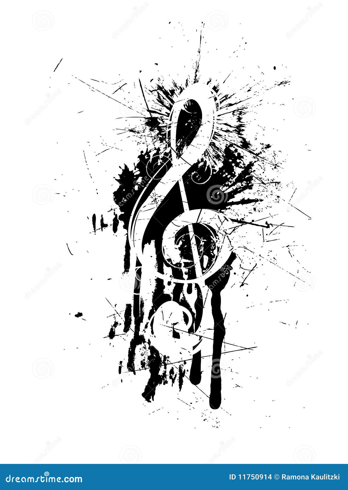 Clef del vector ilustración del vector. Ilustración de negro - 11750914