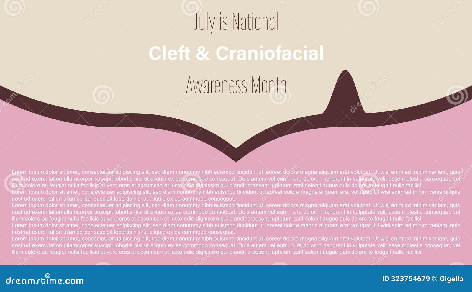 Cleft and Craniofacial Awareness and Prevention Month, Vector ...