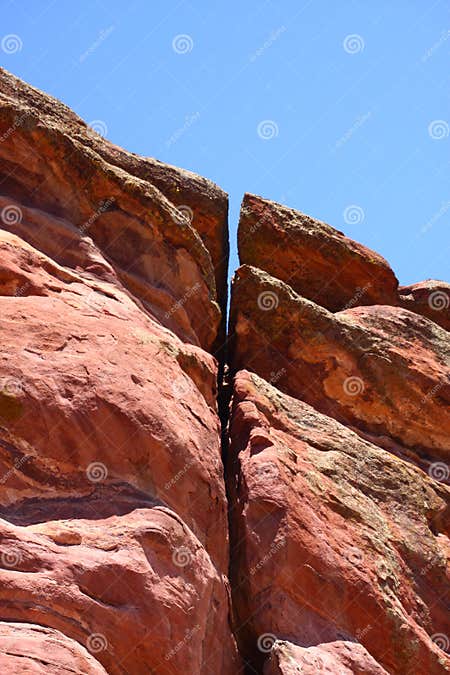 Cleft in Rock stock photo. Image of cliff, drought, hills - 28753678