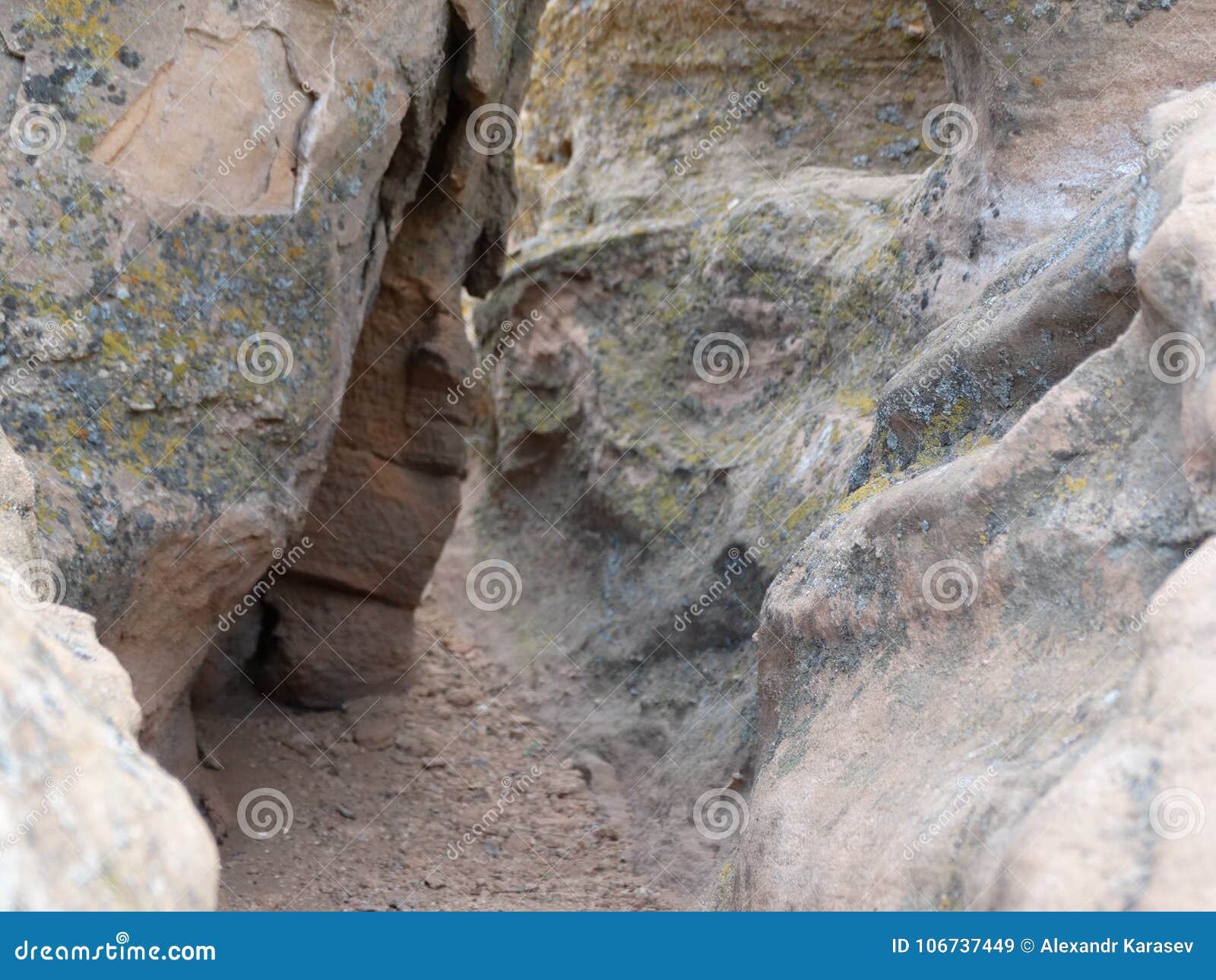 The cleft in the rock stock image. Image of travel, waterfall - 106737449
