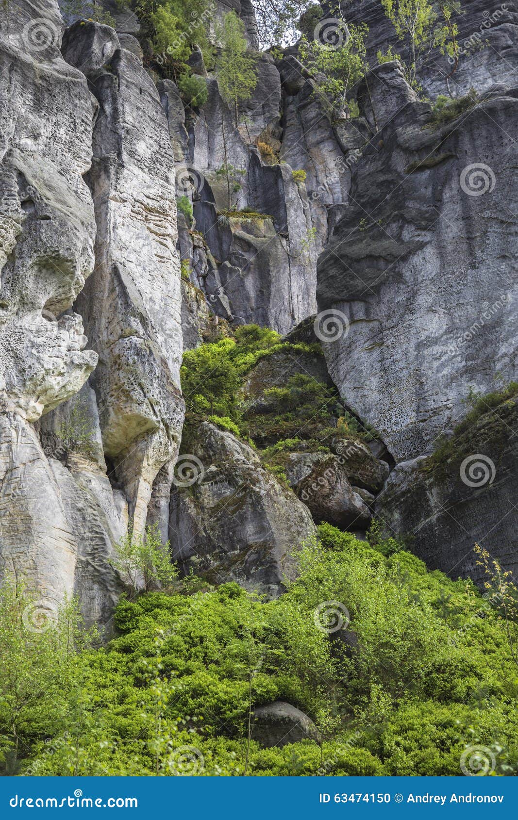 Cleft in the rock stock photo. Image of environment, mountain - 63474150