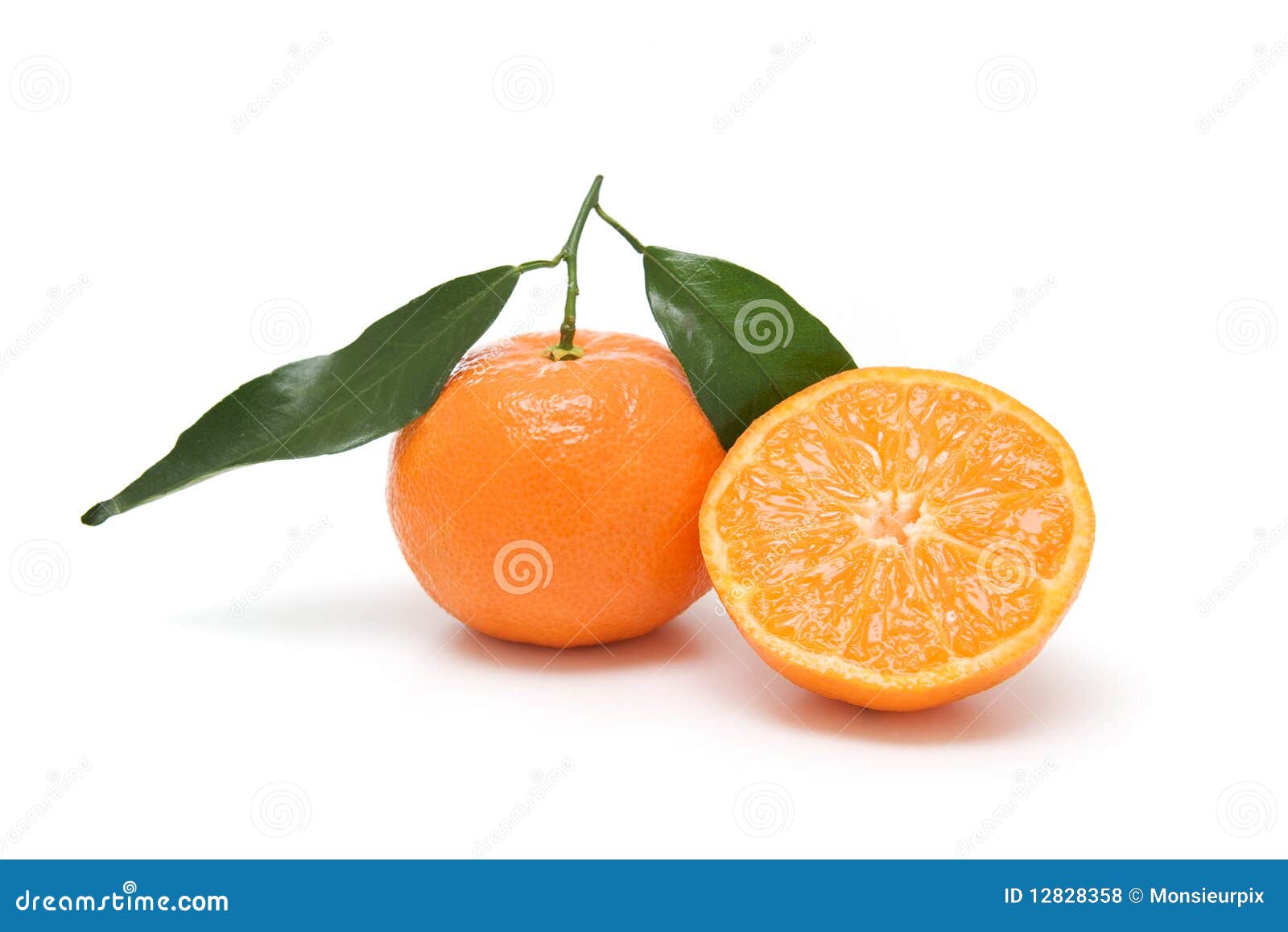 Clementines stock photo. Image of background, leaves - 12828358