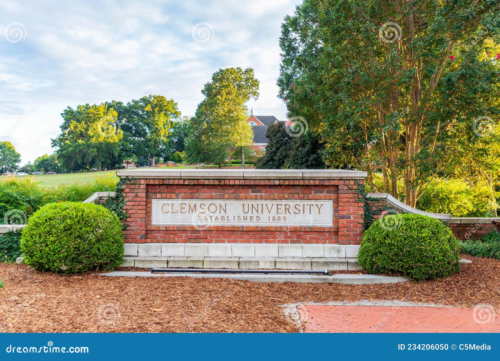Clemson University Sign in Clemson, SC Editorial Image - Image of ...