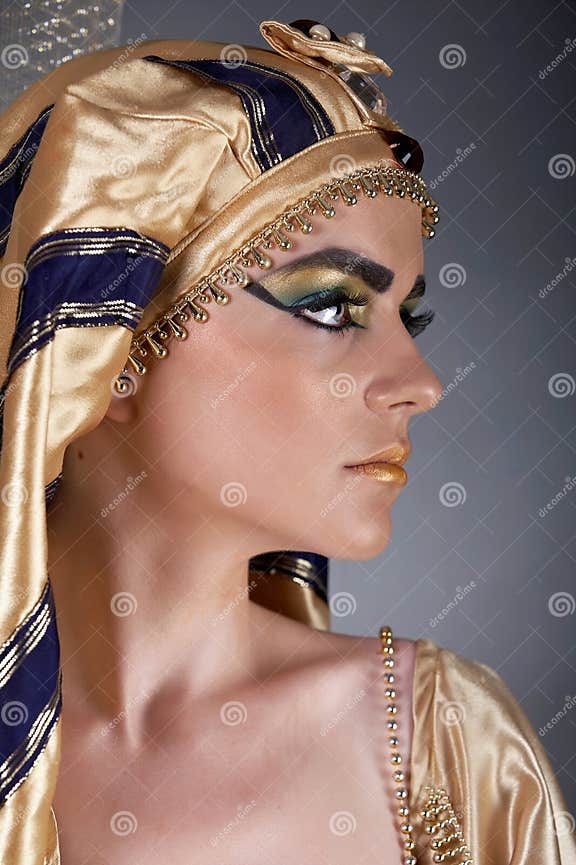 Cleopatra stock photo. Image of female, golden, face - 14786704