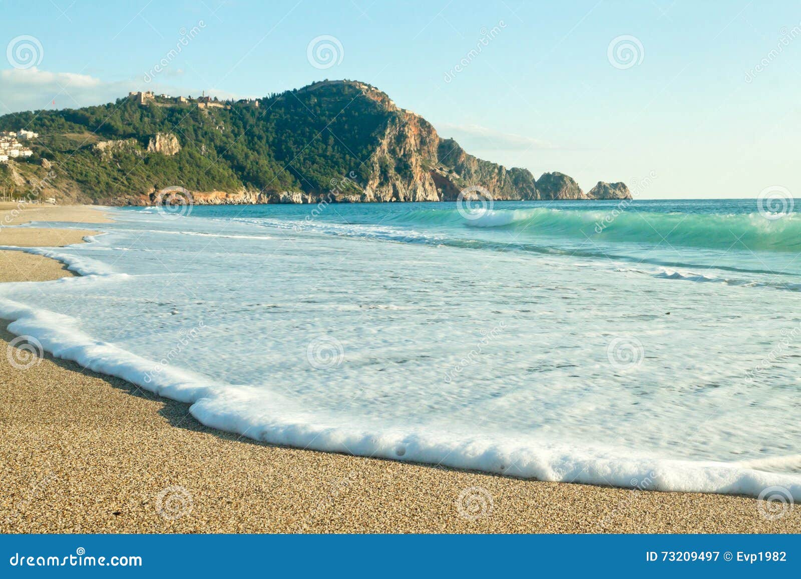 Cleopatra Beach (Kleopatra Beach) in Alanya, Turkey Stock Image - Image ...