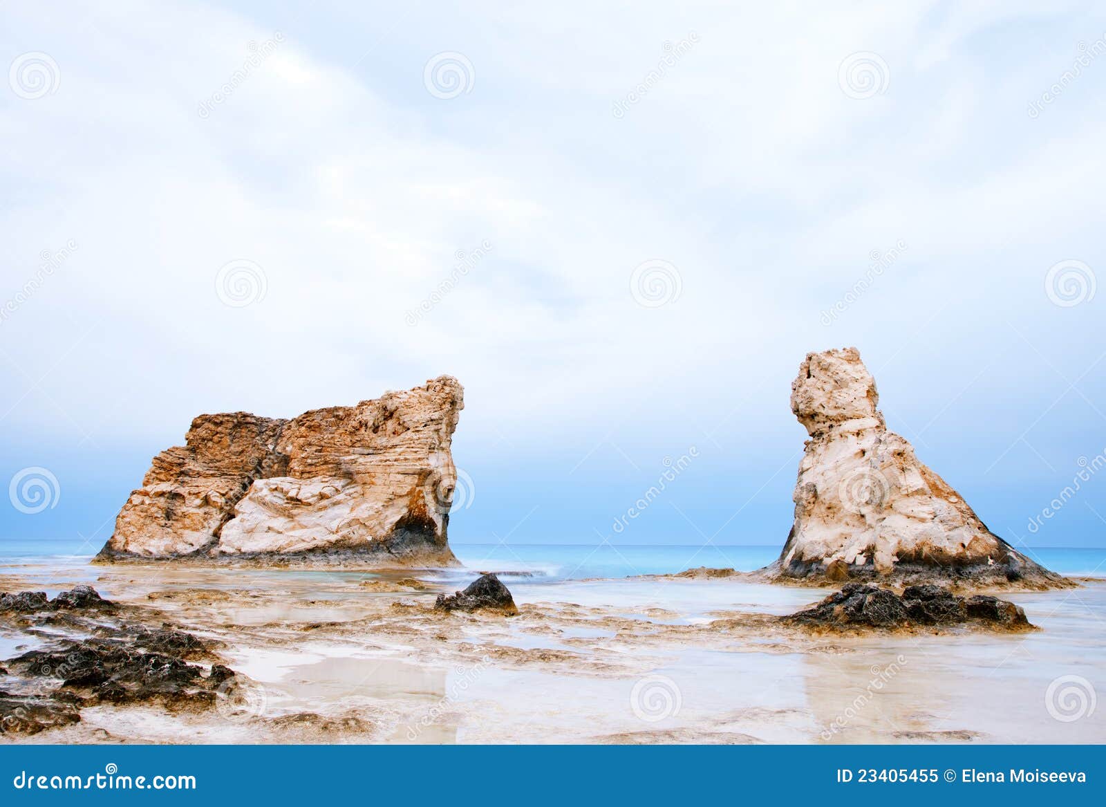 Cleopatra S Beach Famous Rocks Stock Image - Image of mediterranean ...