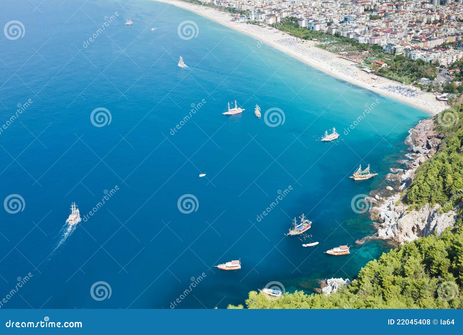 Cleopatra Sand Beach Resort of Turkey Alanya Stock Photo - Image of ...