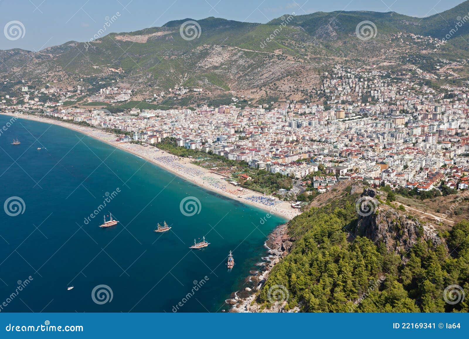 Cleopatra Sand Beach Resort Of Turkey Alanya Stock Image ...