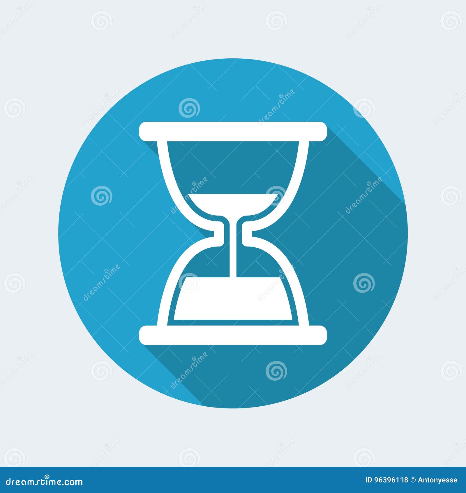 Clepsydra icon stock vector. Illustration of icon, isolated - 96396118