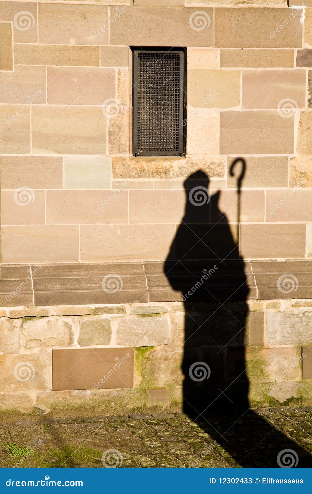 Clergyman casts shadow stock image. Image of shepherd - 12302433