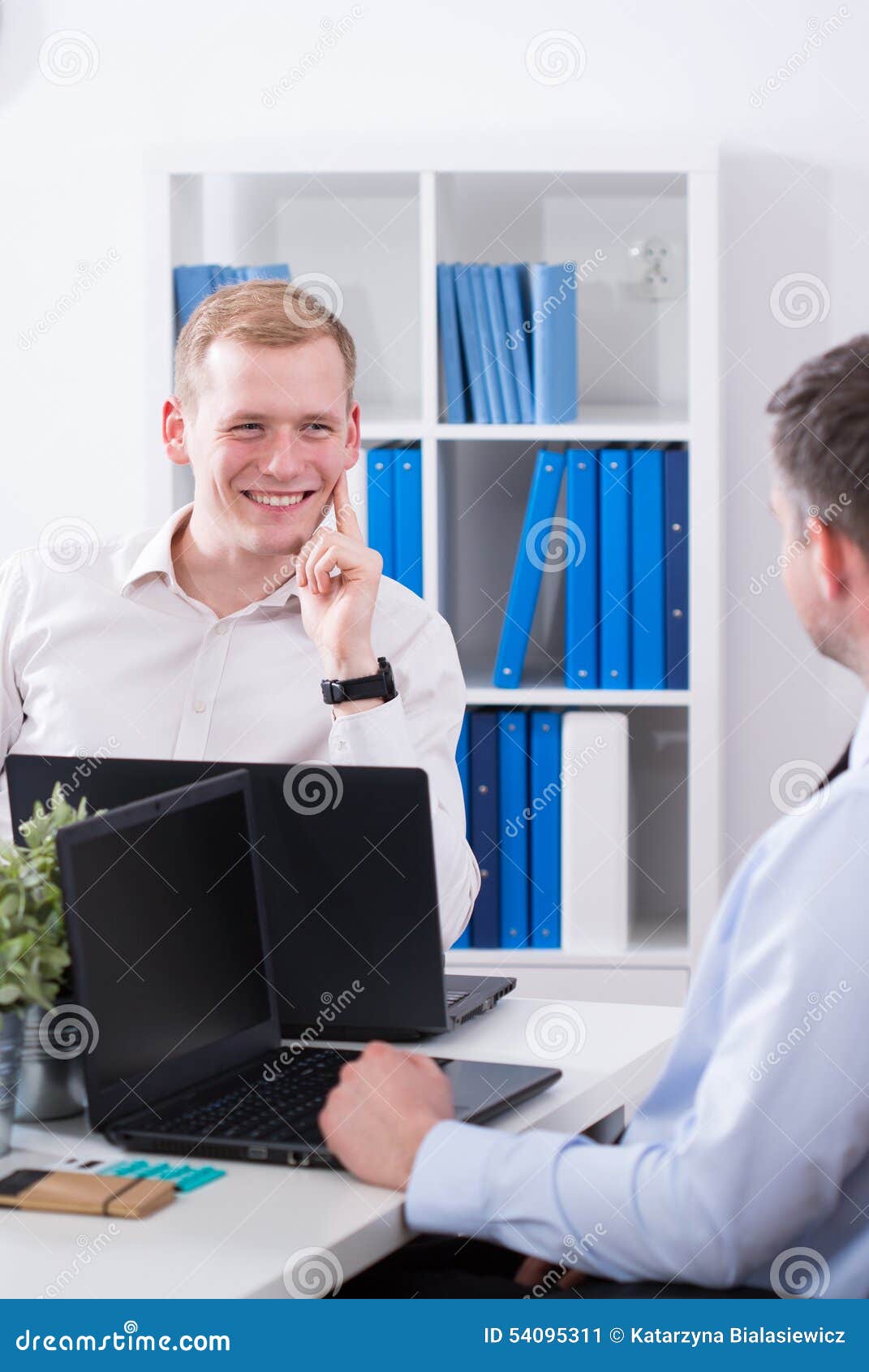 Clerical workers in bureau stock image. Image of businessman - 54095311