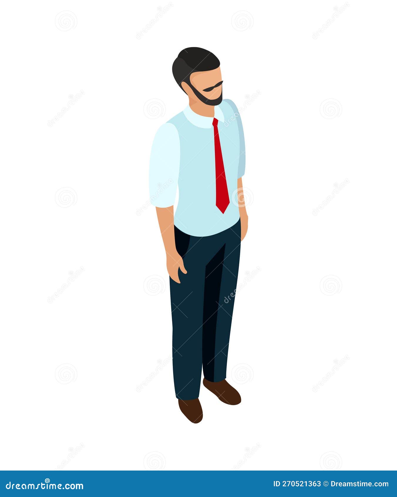 Clerk Isometric Professions Composition Stock Vector - Illustration of ...