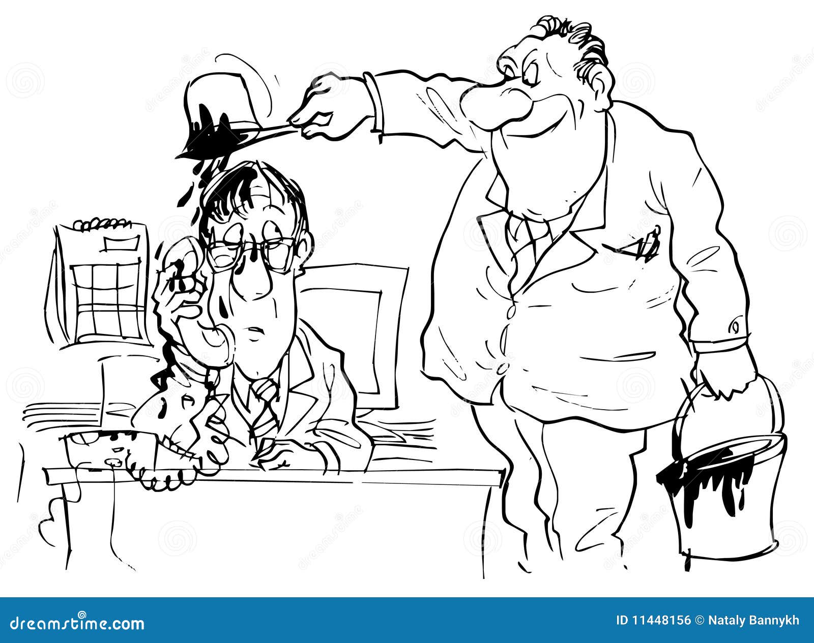 This Clerk Never Fails To Rip into His Opponents Stock Vector ...