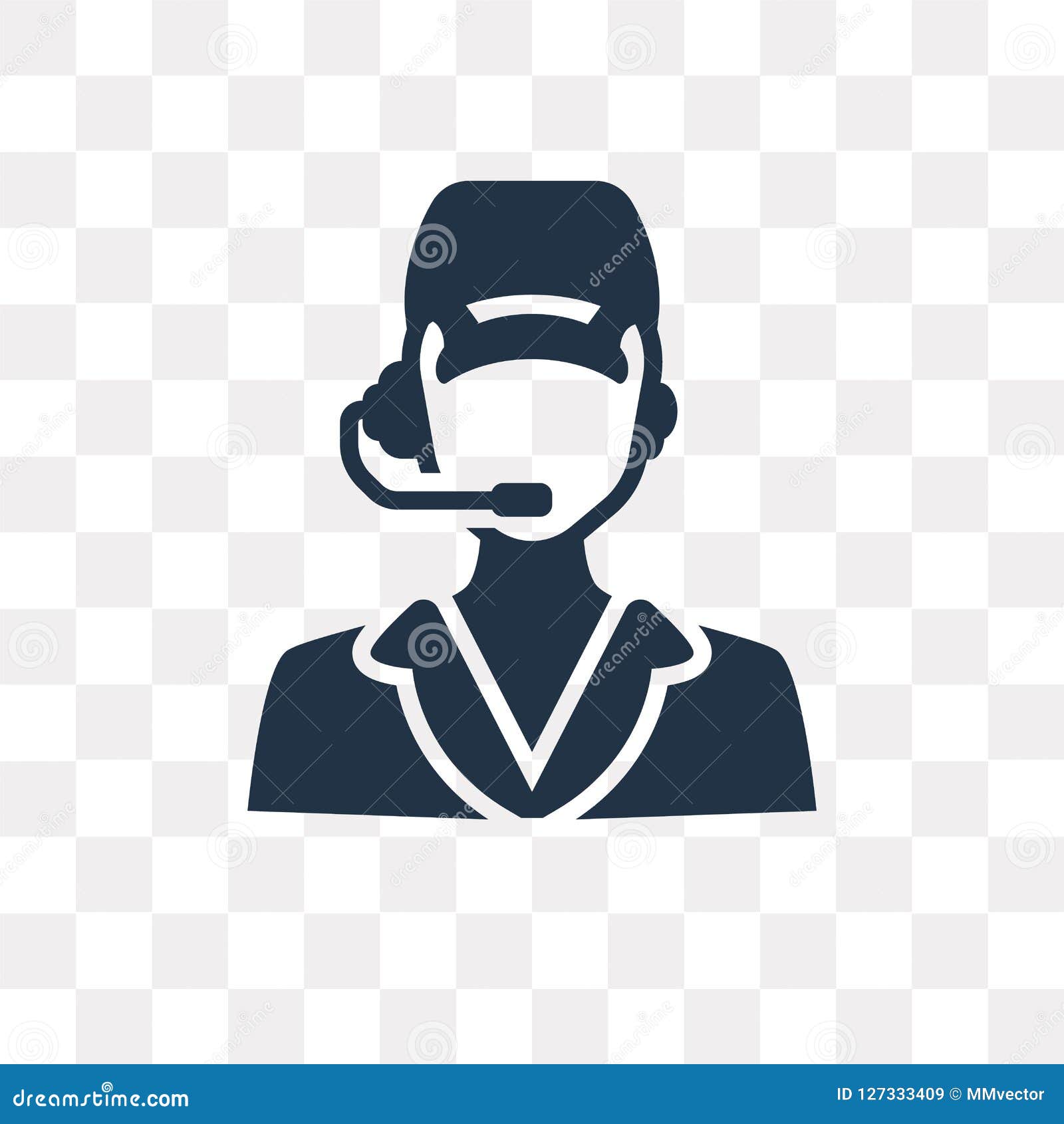 Clerk Vector Icon Isolated on Transparent Background, Clerk Tra Stock ...