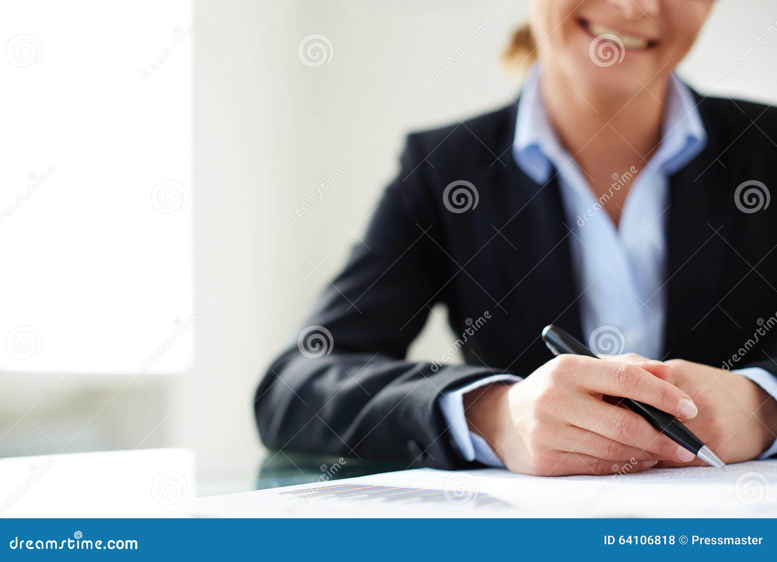 Clerk at work stock photo. Image of signing, businesspeople - 64106818