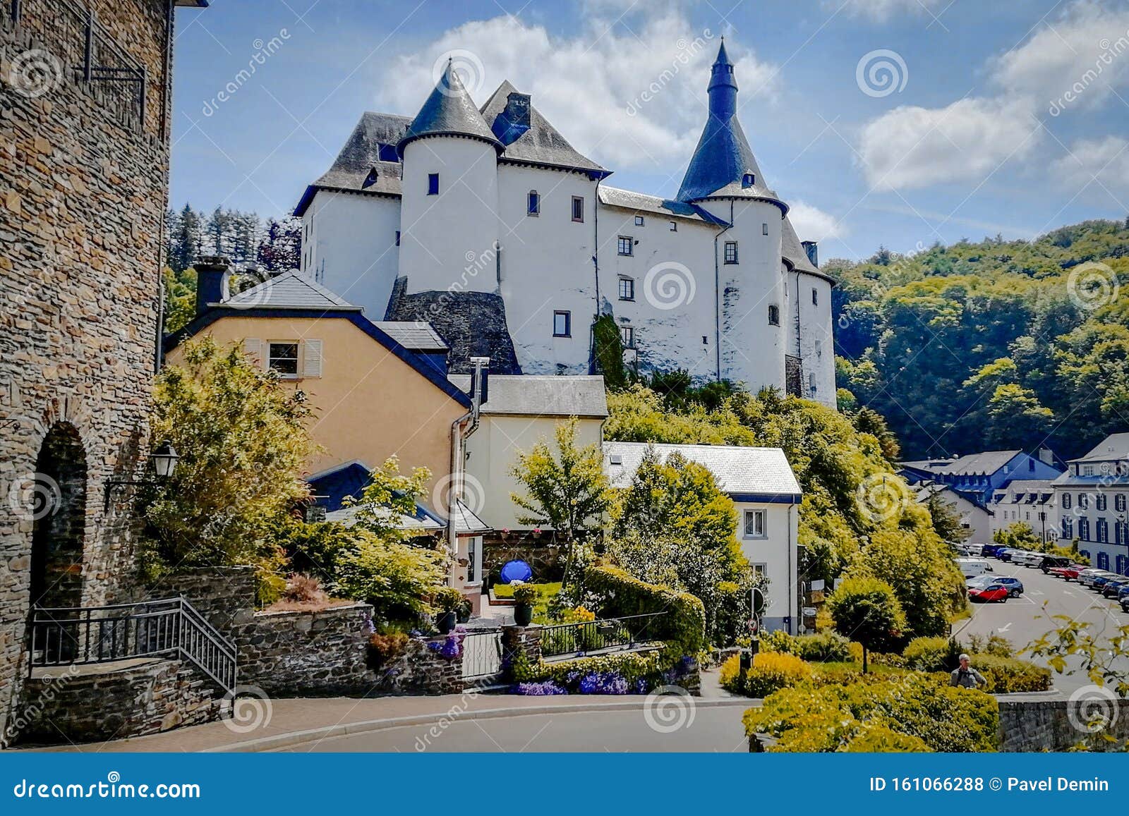 Ancient Castle in Clervaux, Luxembourg Stock Photo - Image of travel ...