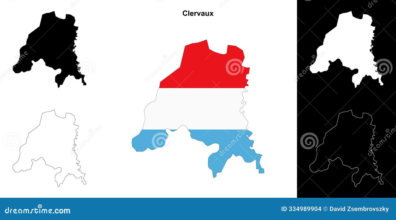 Clervaux Canton Grand Duchy Of Luxembourg, Administrative Divisions Map ...