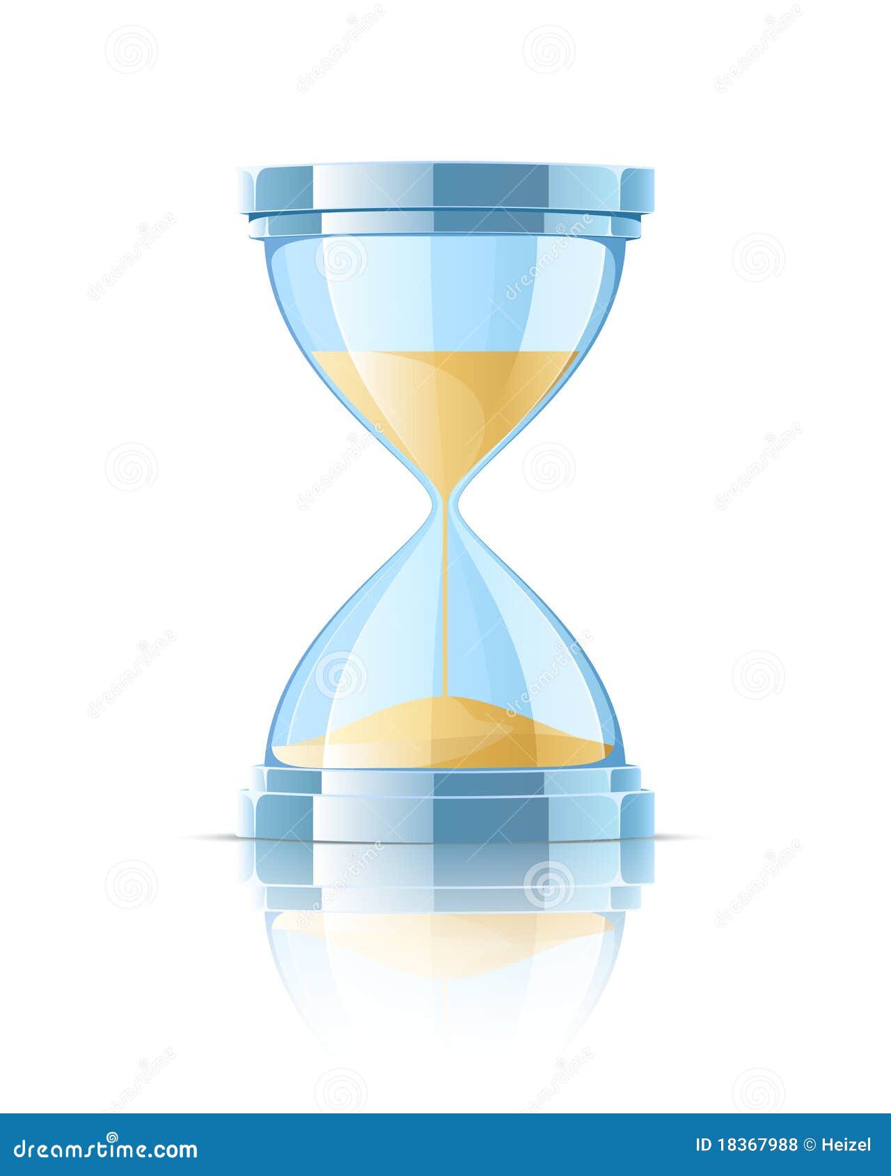 Clessidra illustrazione vettoriale. Illustrazione di riflessione - 18367988