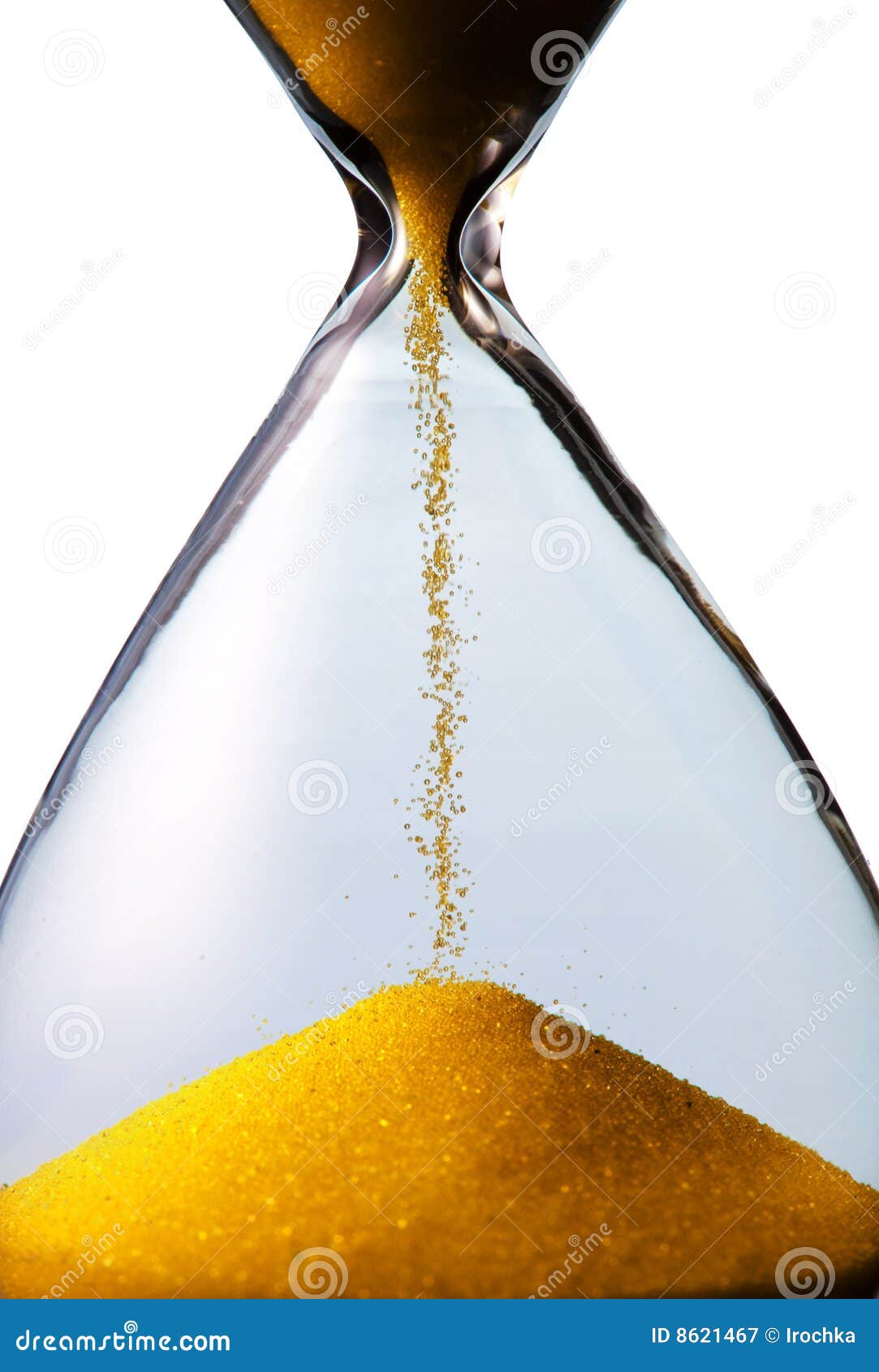 Clessidra immagine stock. Immagine di faccia, flusso, presente - 8621467