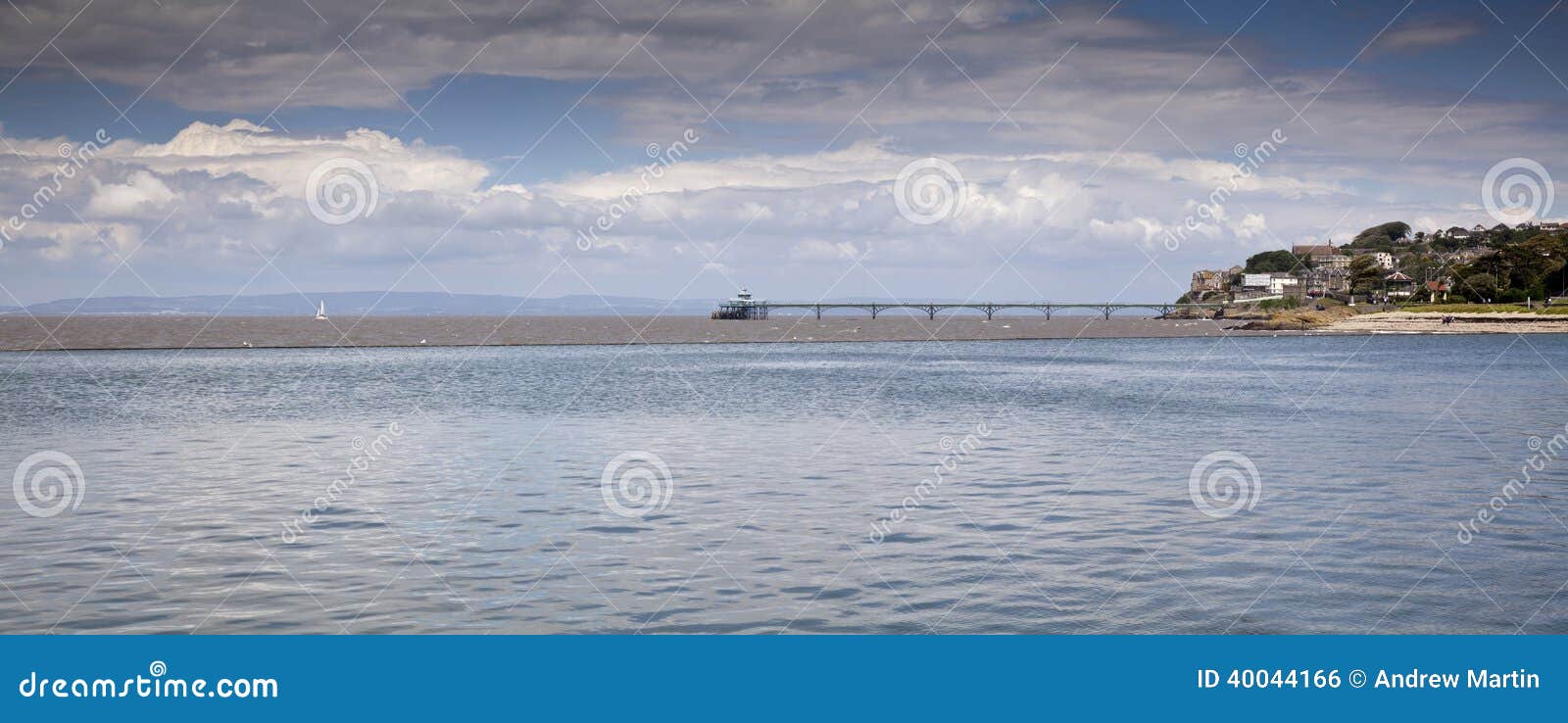 Clevedon stock photo. Image of shoreline, tourism, severn - 40044166