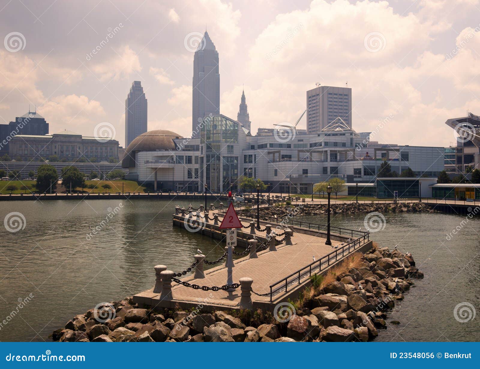 Cleveland del lago Erie foto de archivo. Imagen de erie - 23548056