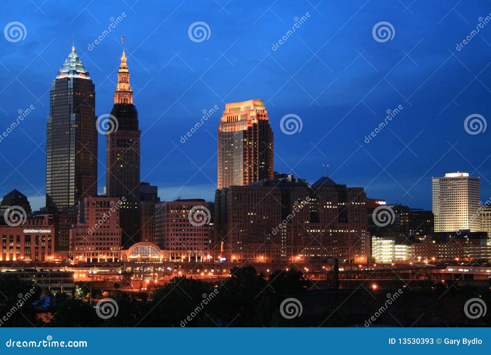 Cleveland Ohio stock image. Image of ohio, buildings - 13530393