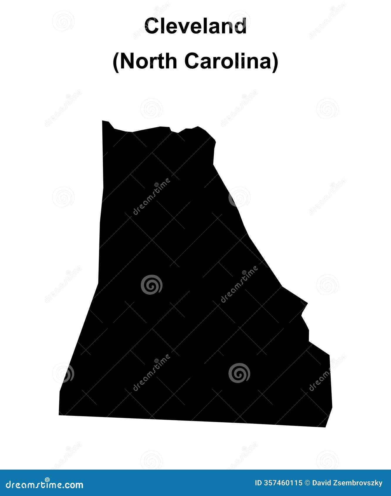 Cleveland Outline Map Vector Illustration | CartoonDealer.com #324062296