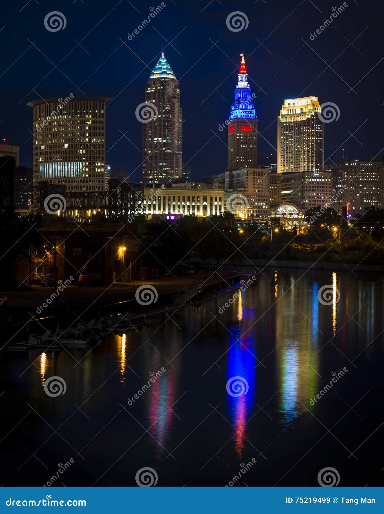 Cleveland during the RNC stock image. Image of industry - 75219499
