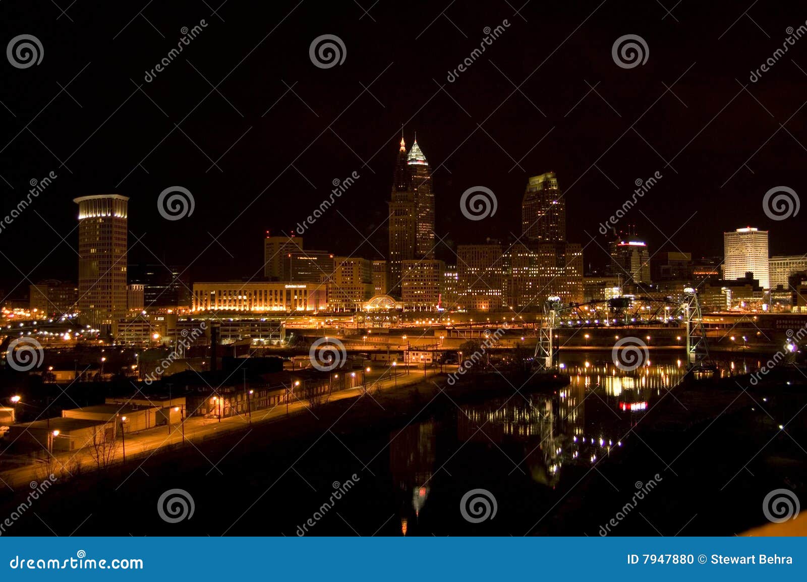 Cleveland Skyline 09 stock photo. Image of structure, built - 7947880