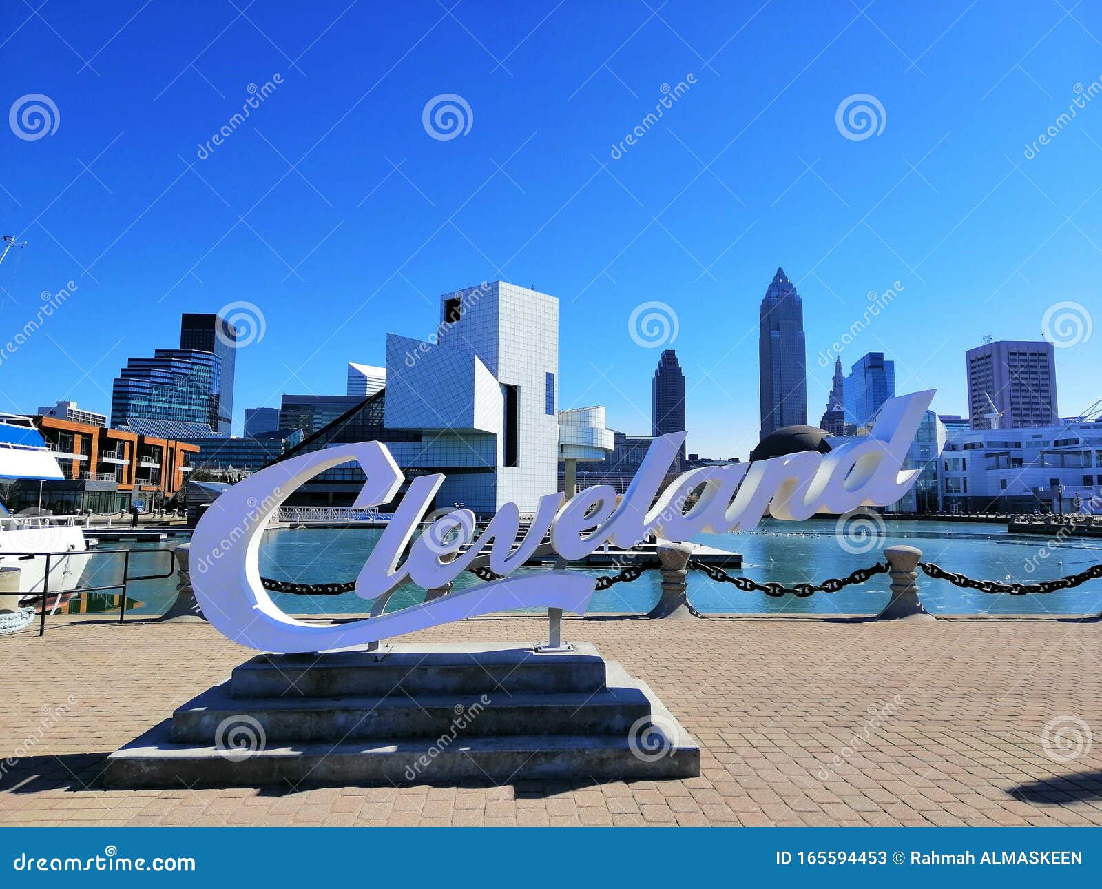Cleveland stock image. Image of river, ohio, cleveland - 165594453