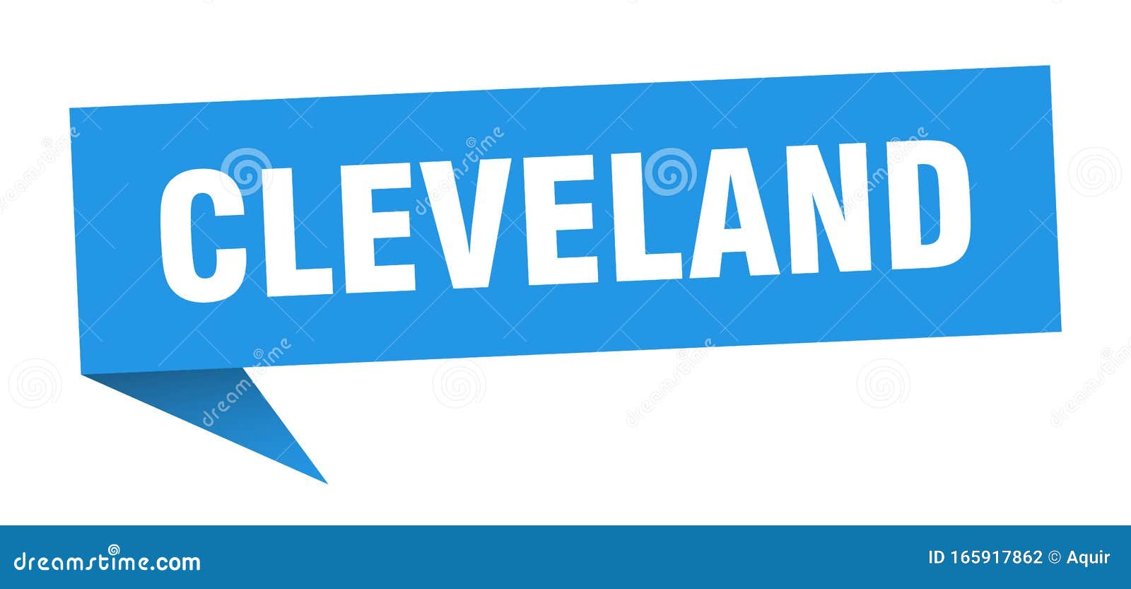 Cleveland Sticker. Cleveland Signpost Pointer Sign Stock Vector ...