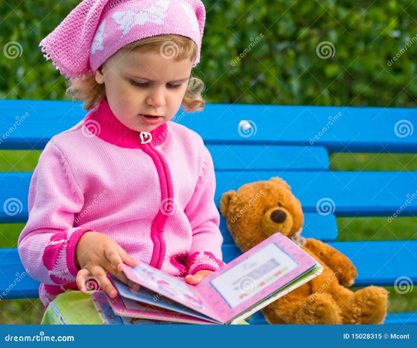 Clever child stock image. Image of grass, beautiful, sunlight - 15028315