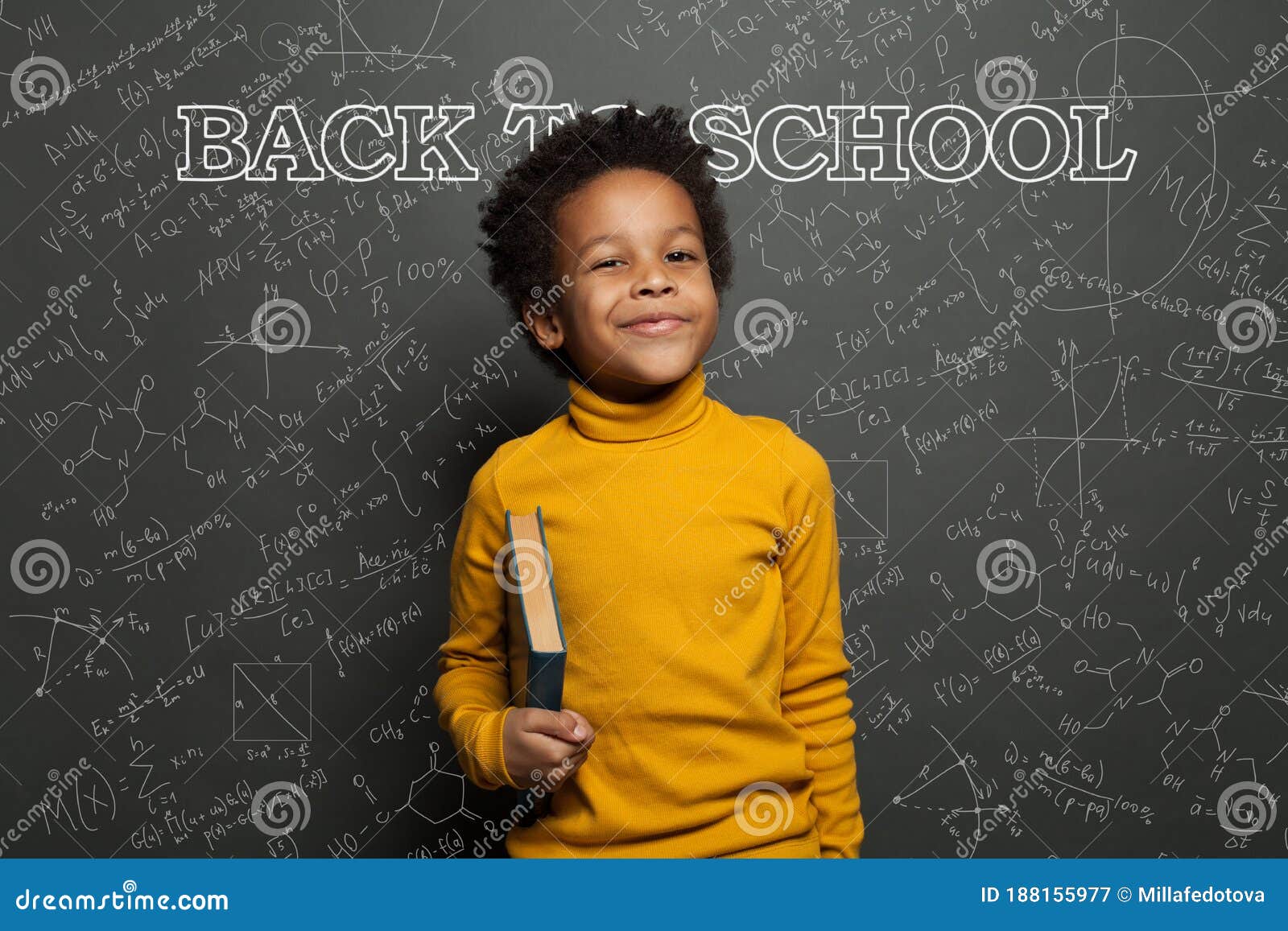 Clever Child On Chalkboard Background, Back To School Royalty-Free ...