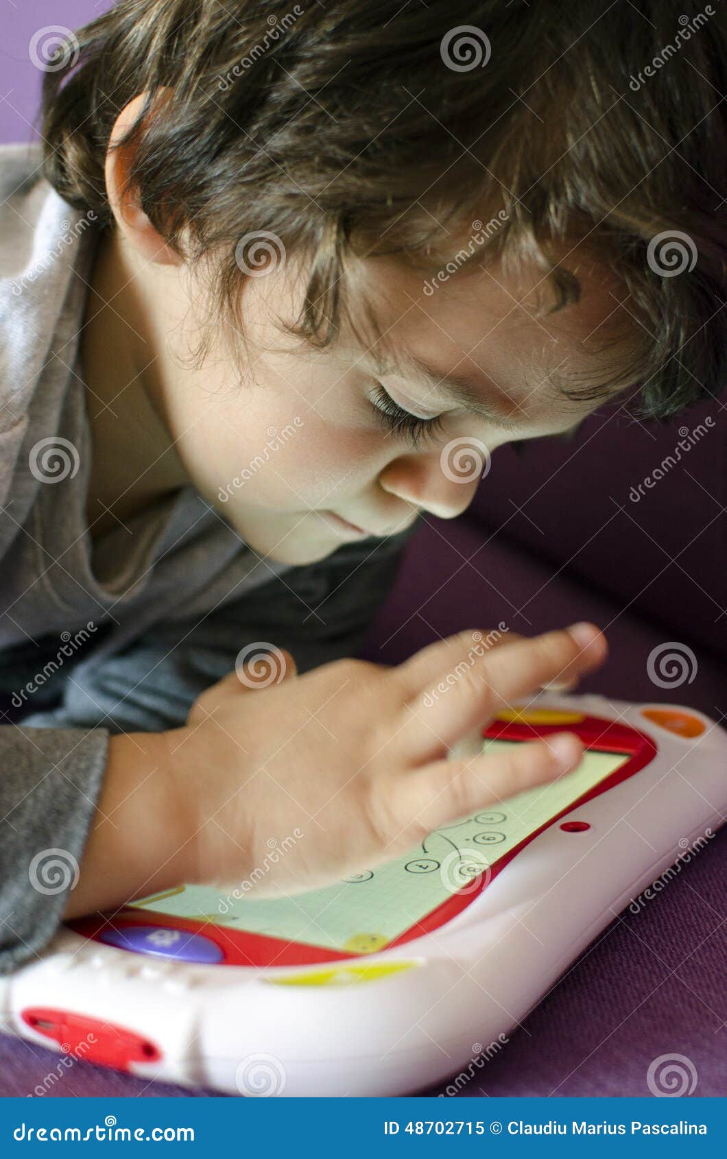 Clever child playing stock image. Image of games, learning - 48702715