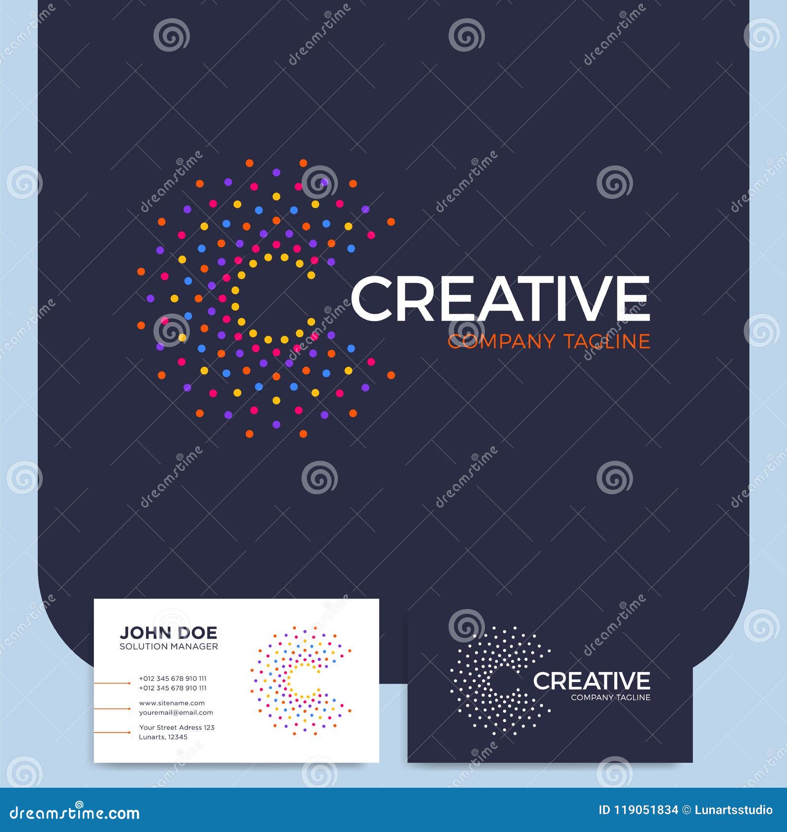 Clever And Creative Dots Or Point Letter C Logo Smart And Idea L ...