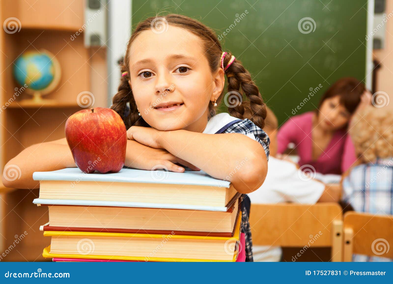 Clever girl stock image. Image of clever, casual, children - 17527831