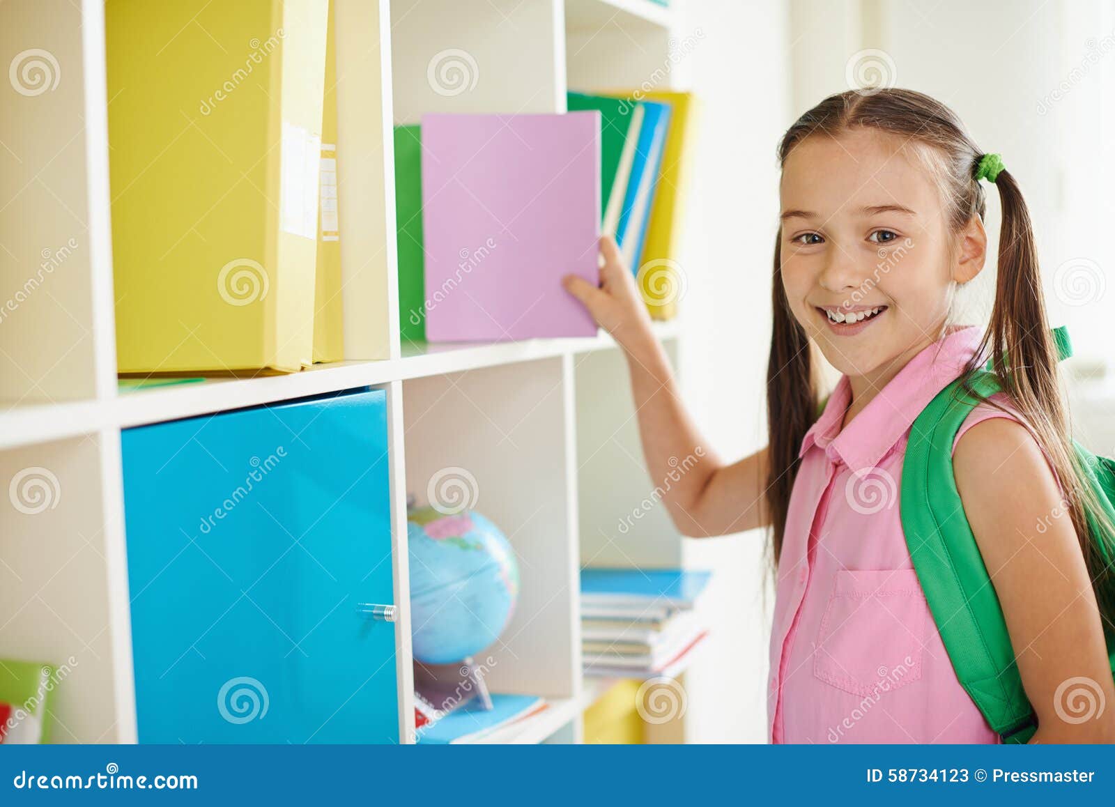 Clever girl stock image. Image of education, person, portrait - 58734123